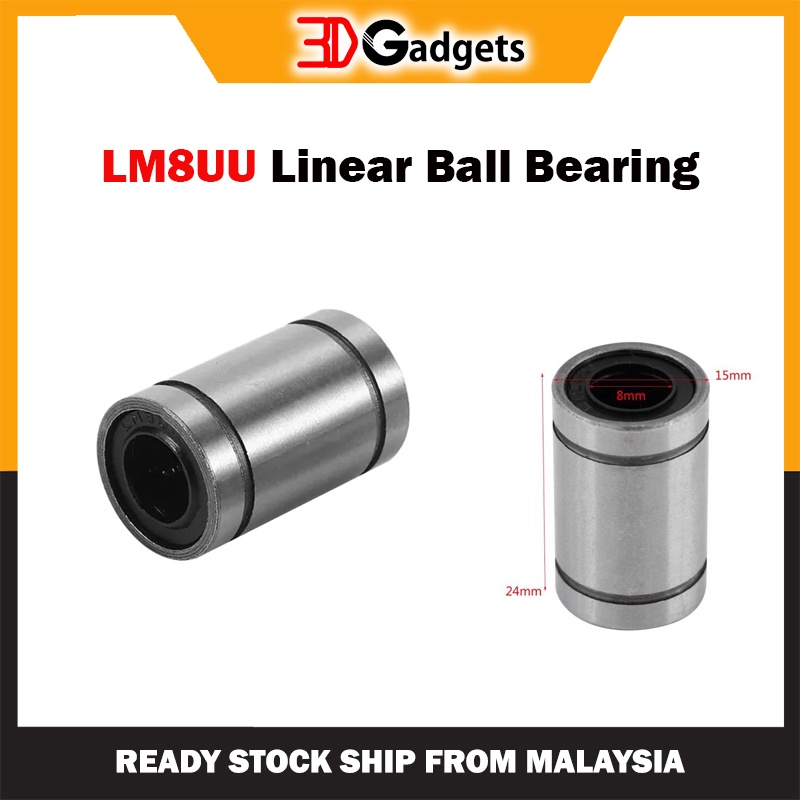 LM8UU Linear Ball Bearing for 3D Printer | Shopee Malaysia