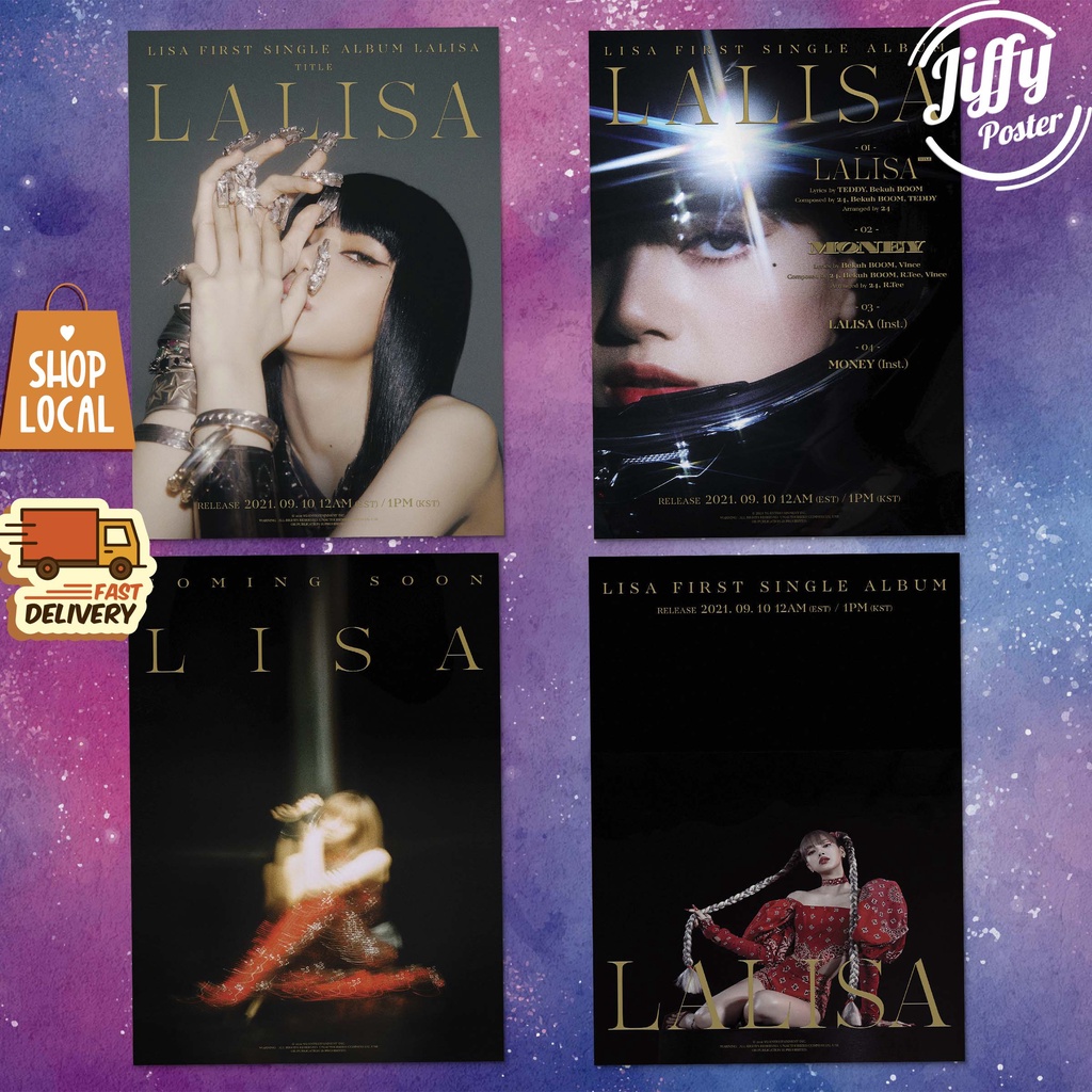 [LOCAL STOCK] LALISA Official Poster A3 Size New Release(Teaser Poster ...