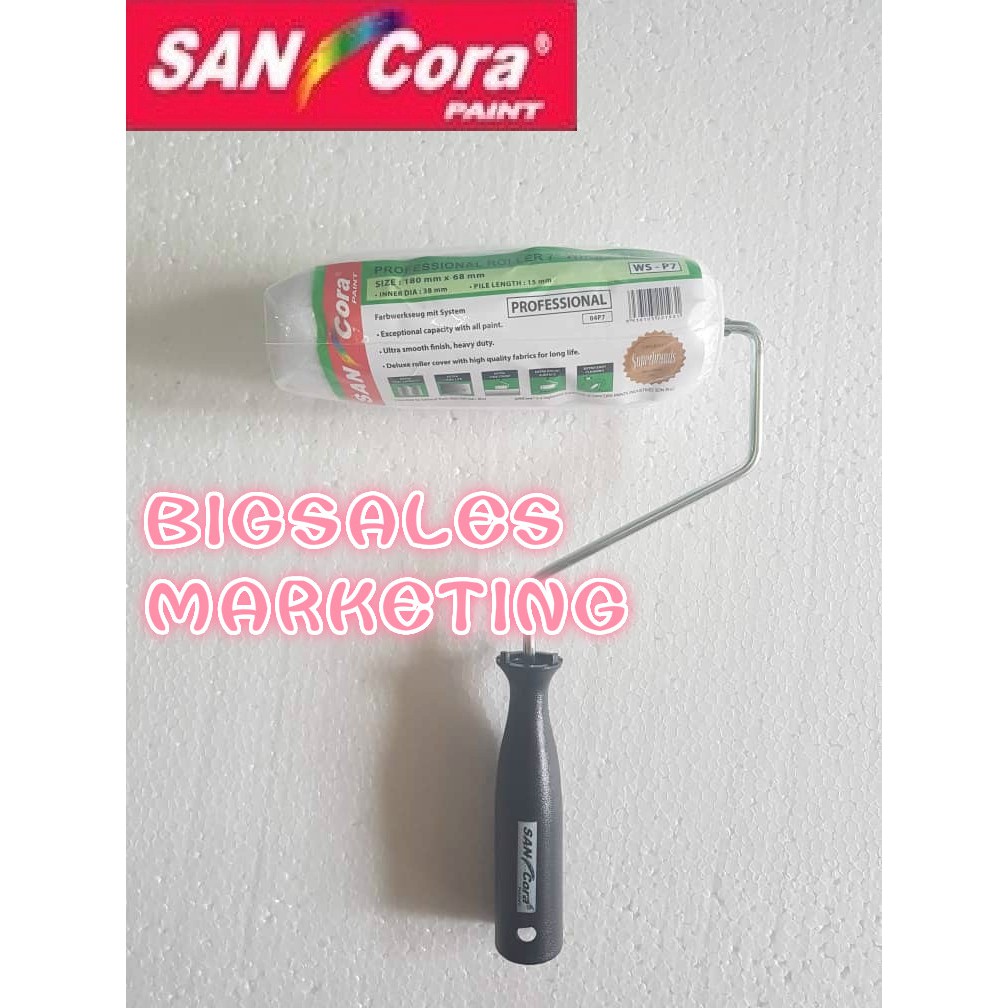 SANCORA Professional Paint Roller Brush 7" Whole Set WS-P7 / Roller Cat ...