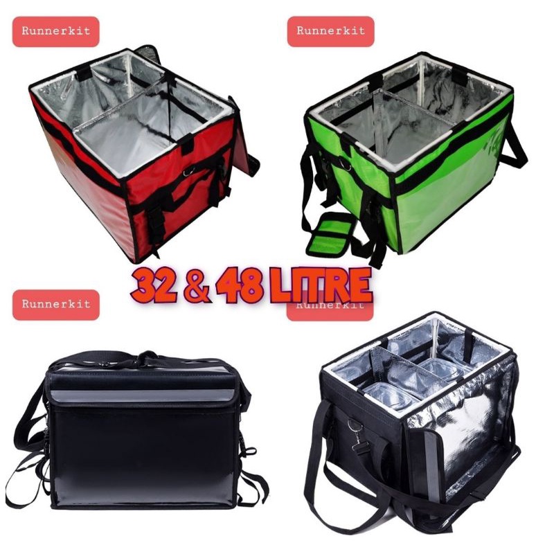 Sling Beg for food delivery 32L , 48L & 62L thermal insulated | Shopee ...