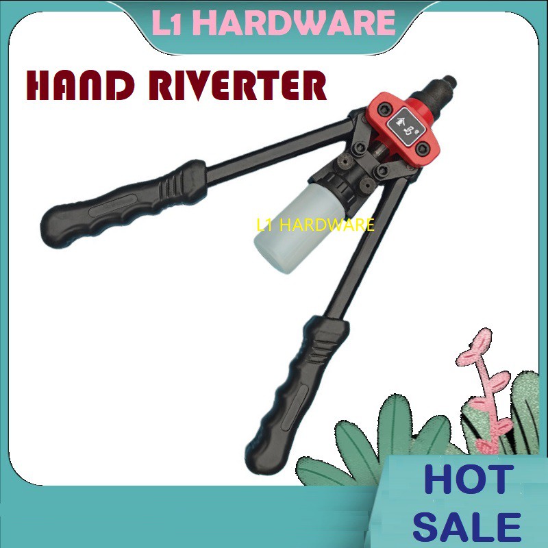 12'' Hand Riveter Nut Blind Auto Riveter Nut Tool Hand Insert Rivet Nut ...