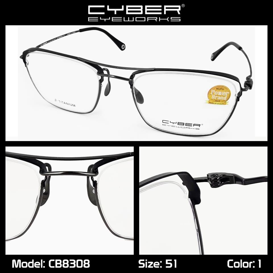 CYBER EYEWORKS EYEGLASS B-TITANIUM FRAME CB8308 | Shopee Malaysia