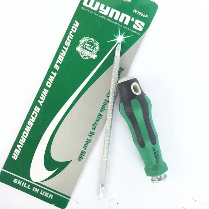 WYNN'S ADJUSTABLE 2 WAY TWO WAY SCREWDRIVER W3082A 100MM 150MM | Shopee ...