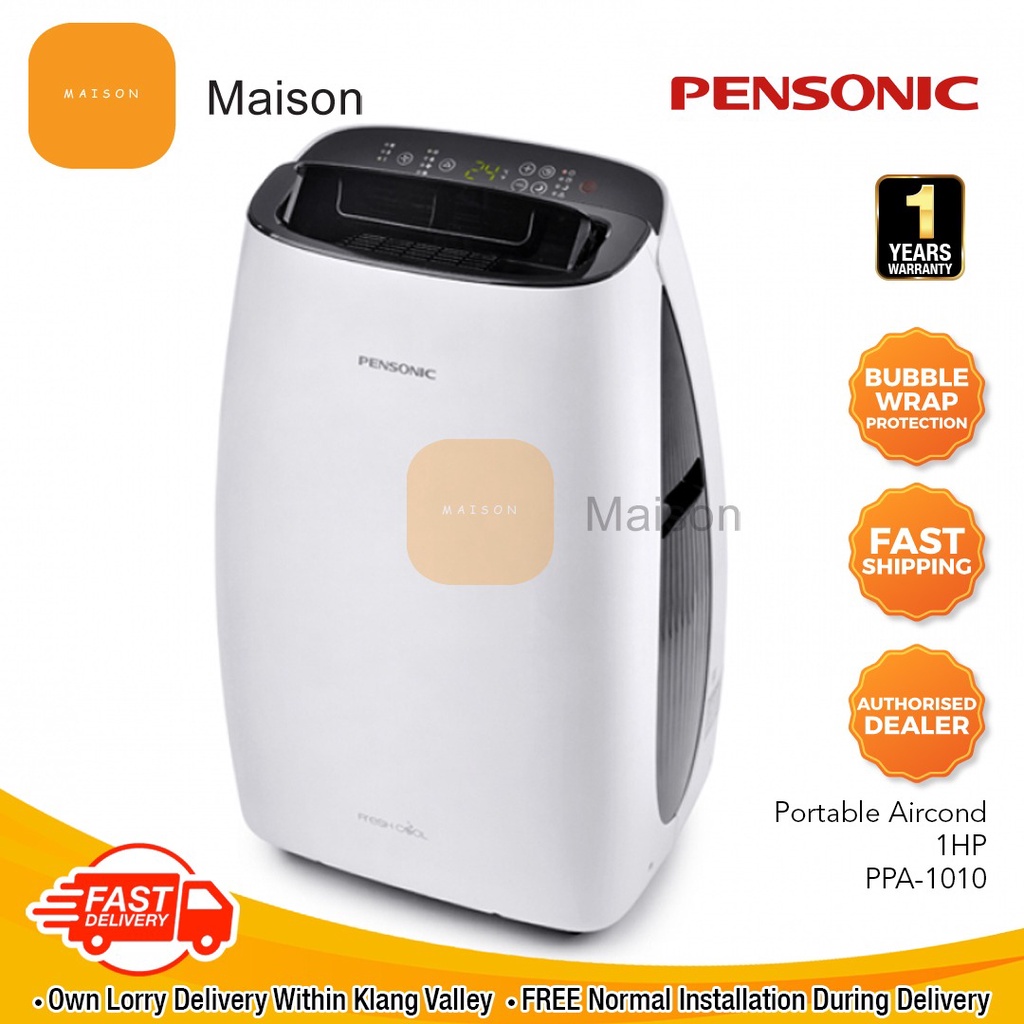 [Sales] PENSONIC 1.0/1.5HP Portable Aircond Air Conditioner (PPA-1010 ...
