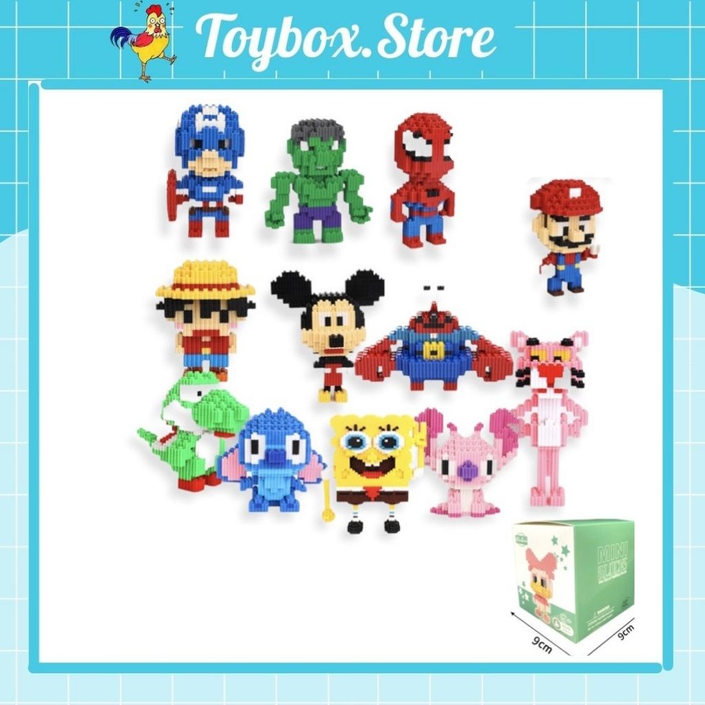 Lego Toys Assembling Cartoon Characters for Creative Children (With Box ...