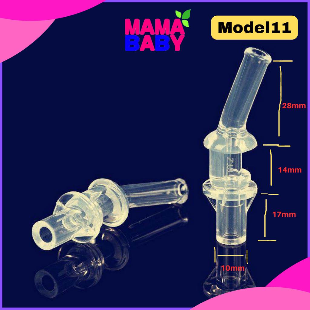 Mamababy Puting Straw Nipple Bottle Replacement Straw Baby Bottle Straw Silicone Feeding ...