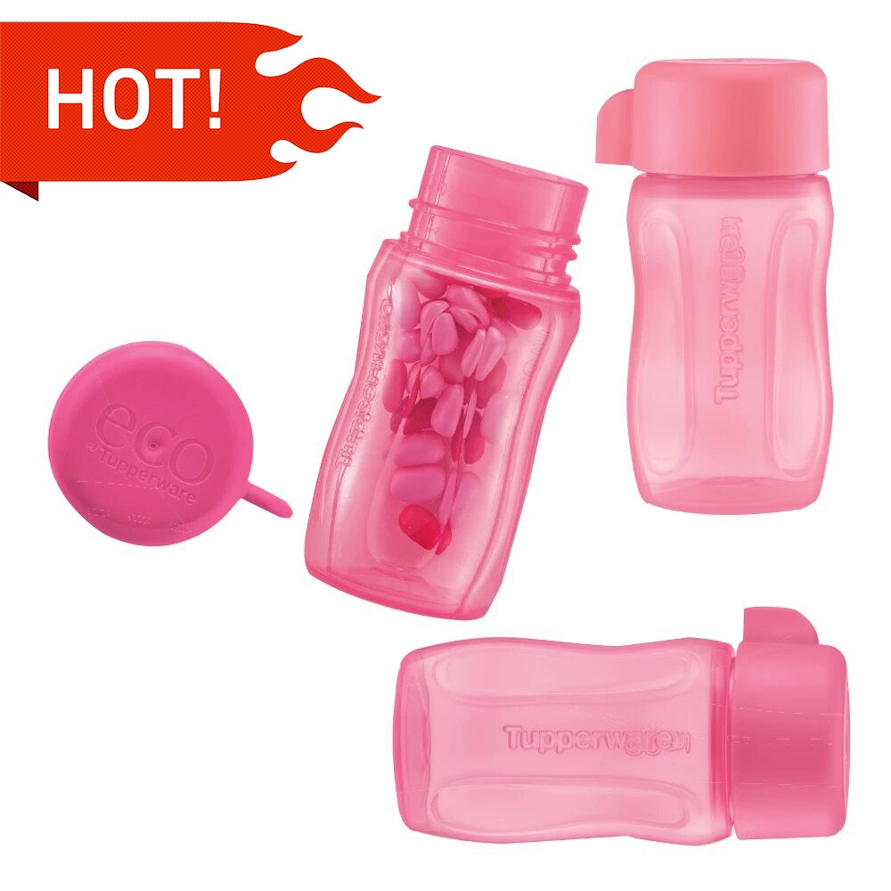 🔴 RARE STOCK 🔴Tupperware Mini Eco Bottle 90ml PINK SUPER KAWAIII ...