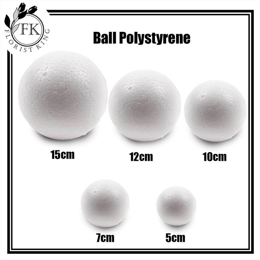 [Ready Stock] 1 Pcs | Ball Foam | Gabus Bulat | Styrofoam Balls ...