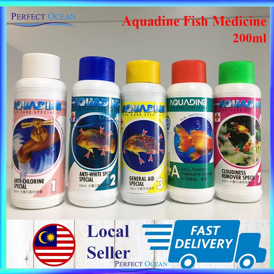 Aquadine Anti Chlorine, Anti White Spot, General Aid, Gill Fungus ...