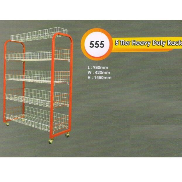5 Layer Heavy Duty Rack /5 Tier Heavy Duty Rack / Heavy Duty 5 Tingkat ...
