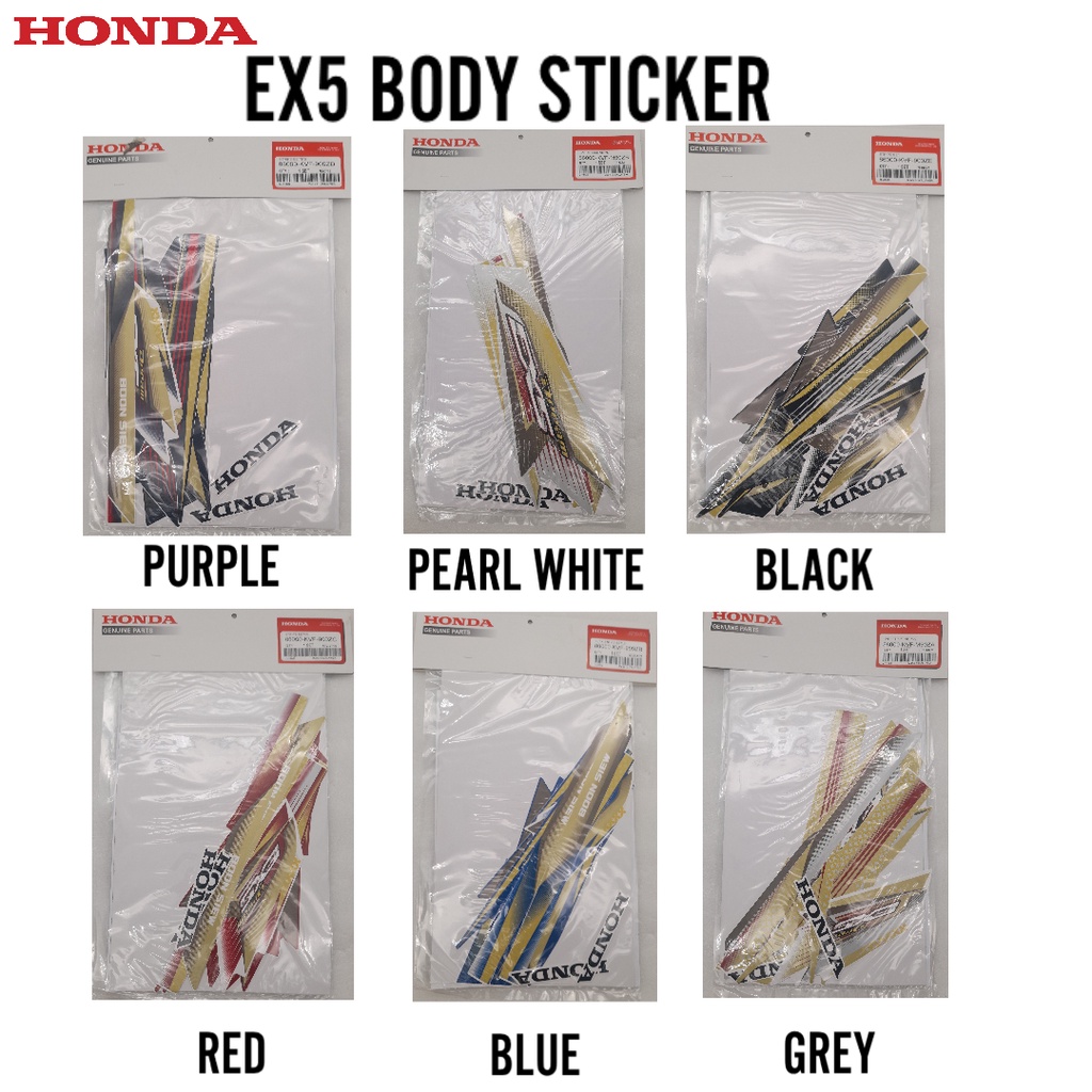 HONDA EX5 / EX5 DREAM STICKER STRIPE STAMP STIKER ORIGINAL HONDA MADE ...