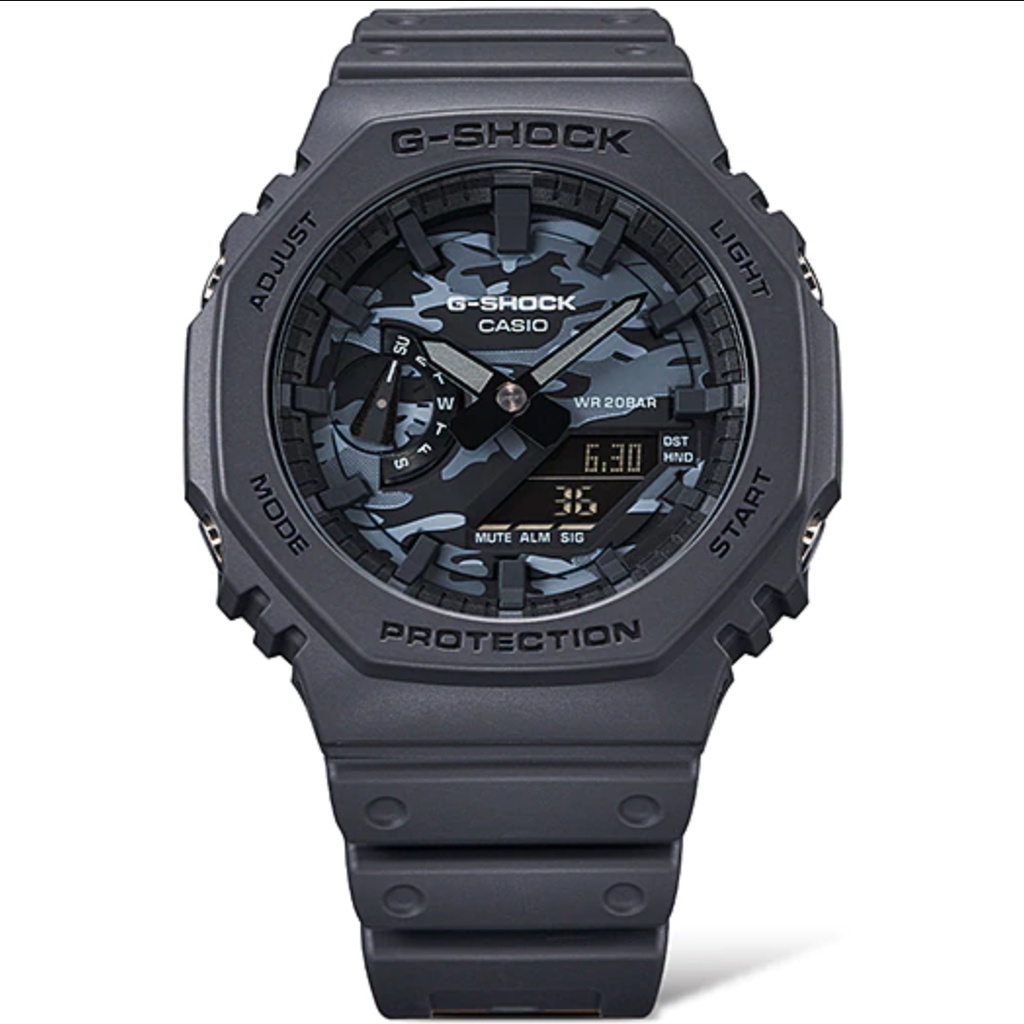 G shock TMJ GA2100 Black Army G shock GA 2100 Autolight G shock army ...