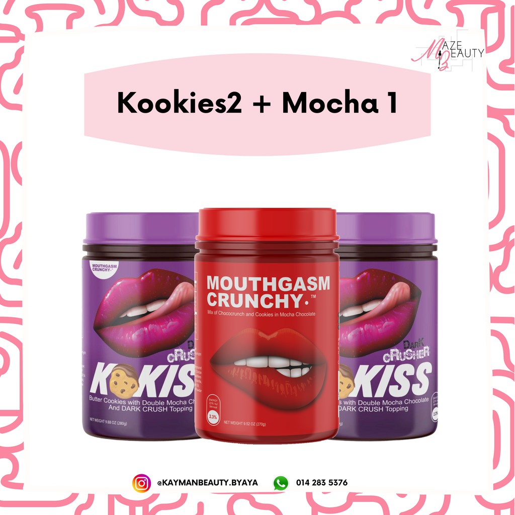 Mouthgasm Crunchy Mocha/Machiatto/Kokiss with Dark Crusher with Premium ...