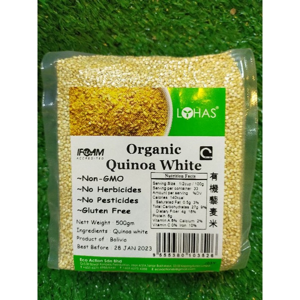 Lohas Organic Quinoa White,500g(Exp:28/01/2026) | Shopee Malaysia