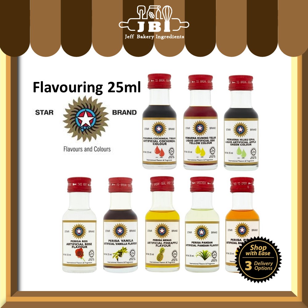 (Buy 1 FOC 1) STAR Brand Artificial Food Flavouring 25ml Perisa Pandan ...