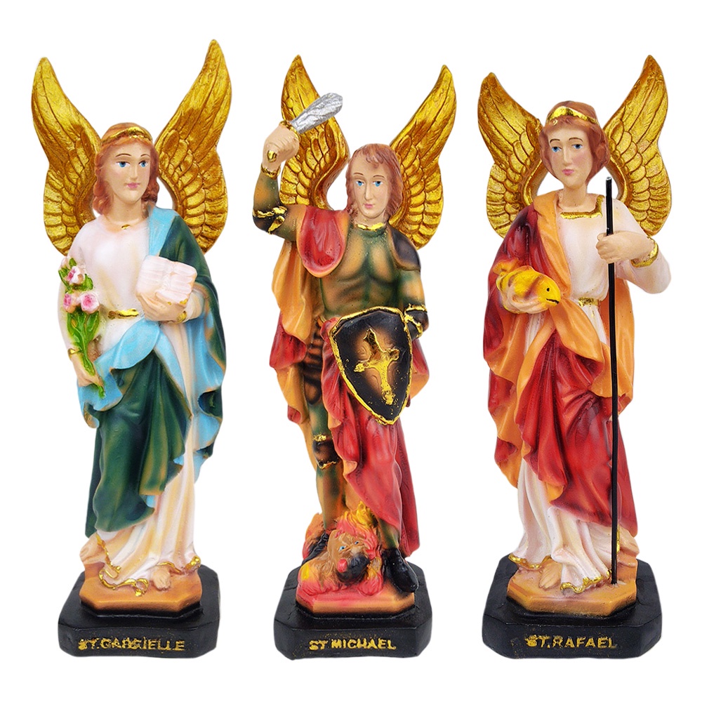Spiritual Statue of 3 Archangels Saint Gabriel Mikael Rafael 20 cm ...