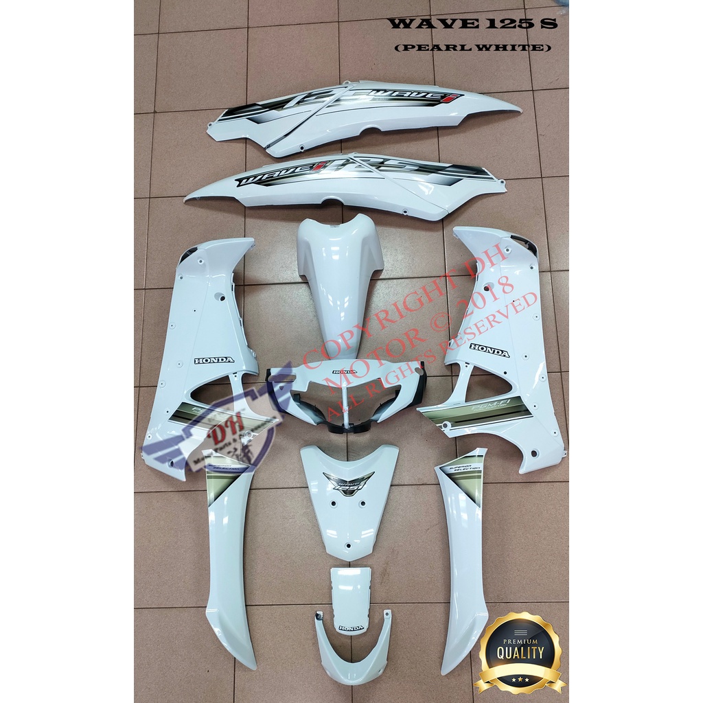 WAVE 125 S COVER SET (FULL WHITE) FULL SET HONDA | Shopee Malaysia