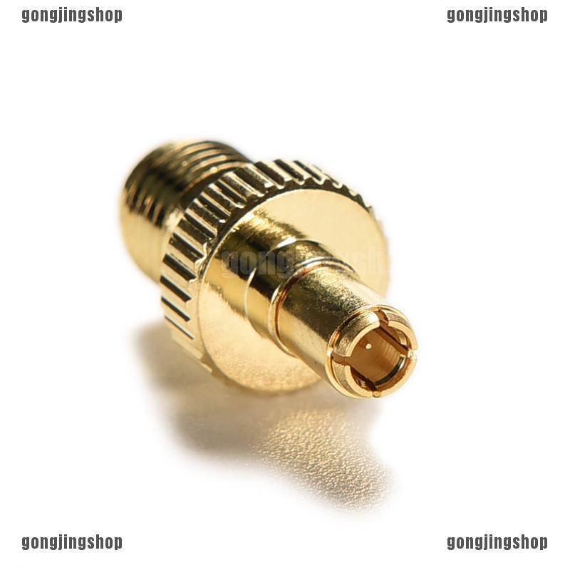 GONGJINGSHOP 1pce Adapter TS9 male plug to SMA female jack RF connector straight gold plating ...