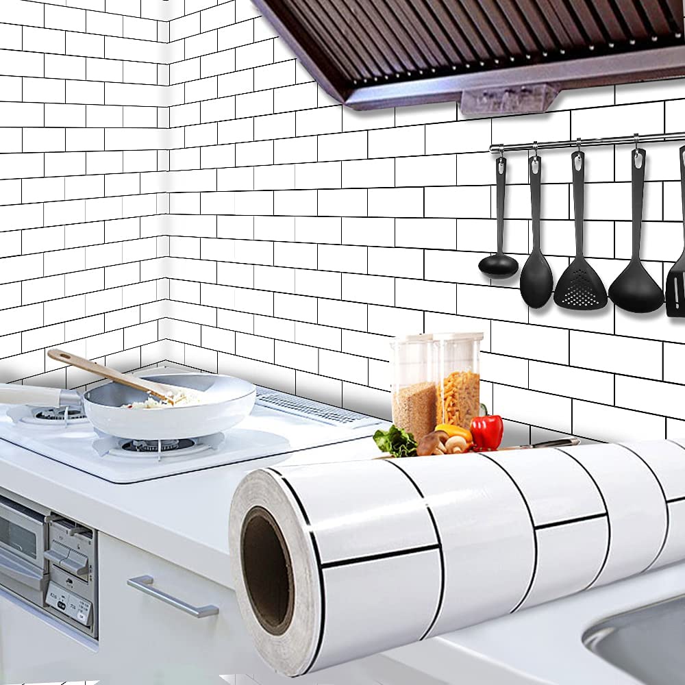 White Brick Wallpaper Peel and Stick Self Adhesive Removable Wallpaper ...