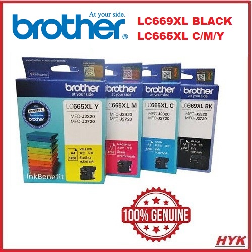 BROTHER LC-669XL BK,LC665XL C,M,Y Original Ink Cartridge | Shopee Malaysia