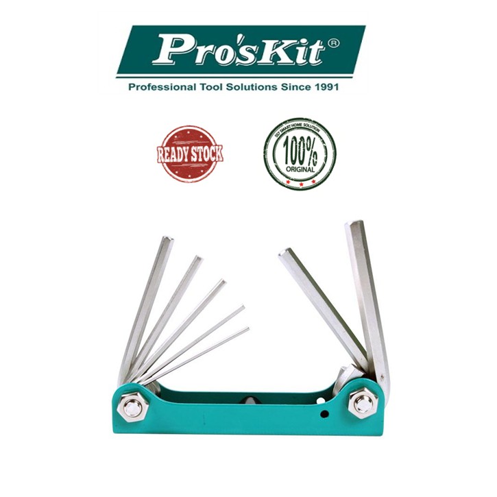 Pro'sKit 8PK-021NA 7Pcs Folding Hex Key Set (Inch) | Shopee Malaysia