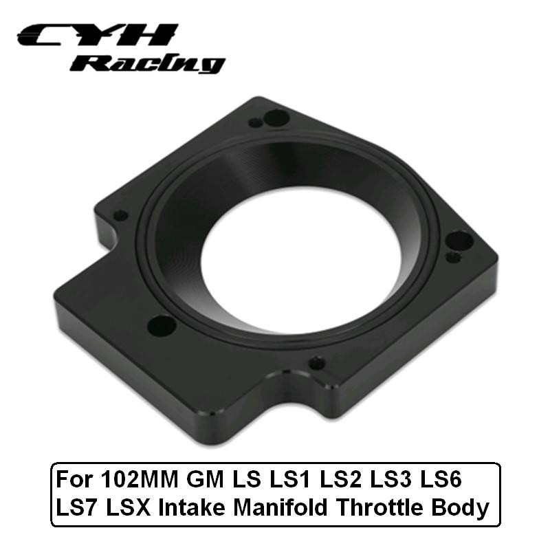 CYH LS 102MM Intake Manifold Aluminum Throttle Body Spacer For GM LS1 ...