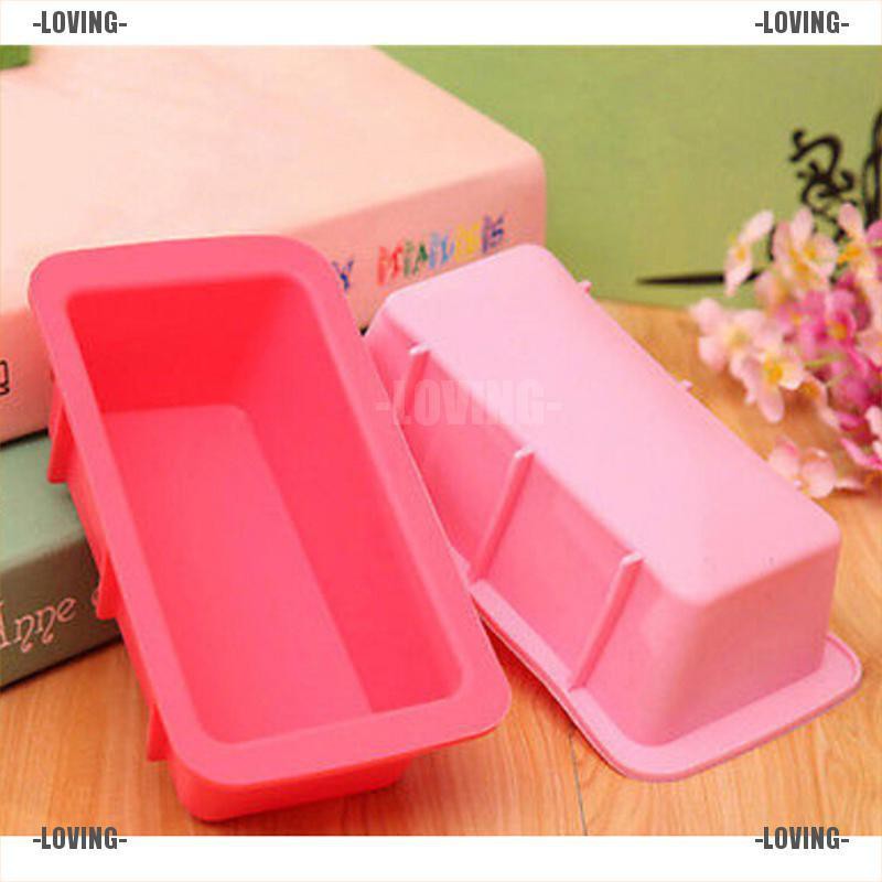 LOVING Rectangle Silicone Non Stick Bread Loaf Cake Mold Bakeware ...