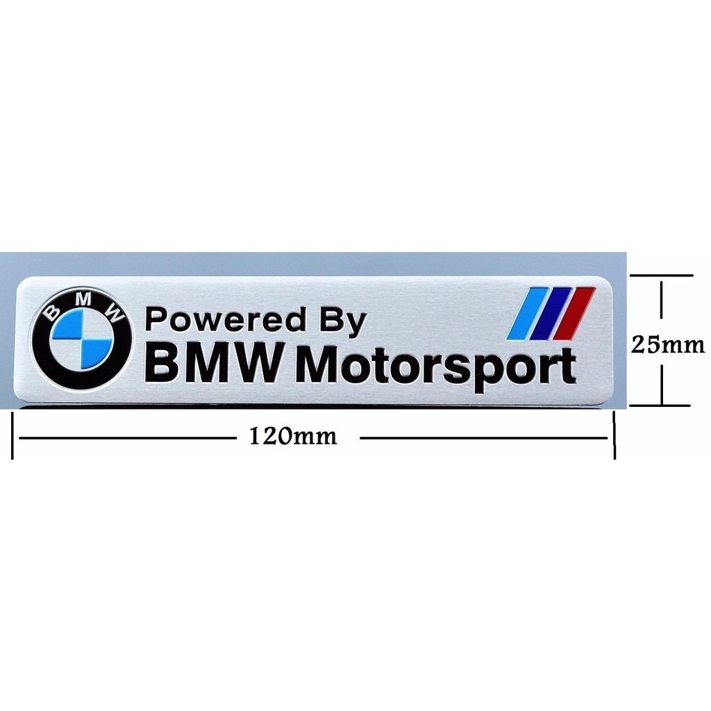 1x M Performance Motorsport Alloy Sticker Badge Decal Emblems for BMW ...