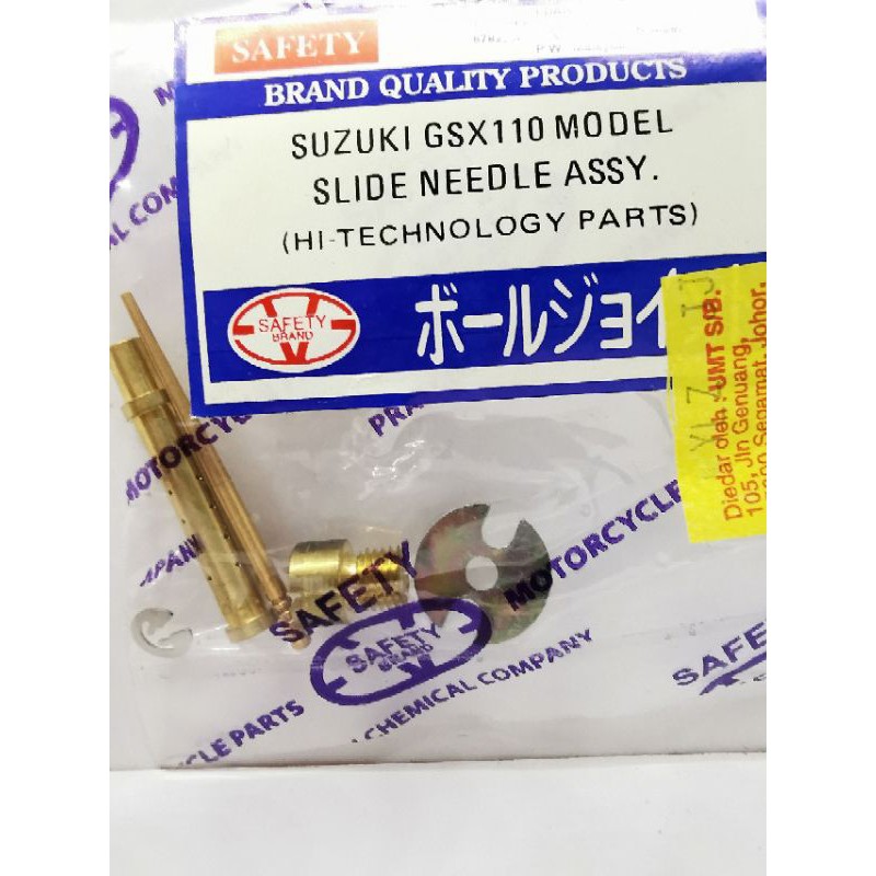 SUZUKI GSX 110 SAFETY Slide Needle Assy Jarum Jet Slide Set 100% Good ...