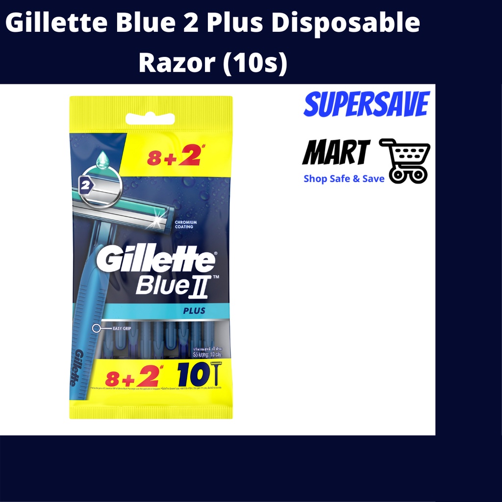 Gillette Blue 2 Plus Disposable Razor (10s) | Shopee Malaysia