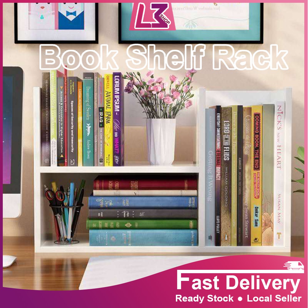 Book Shelf Student Bookcase Bookshelf Portable Office Table Book Rack ...