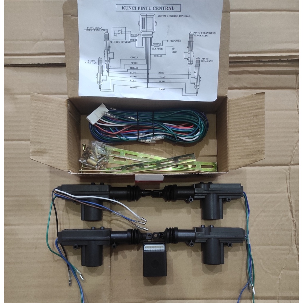 Central Lock Set 4-door Universal Car Suitable For All Types Of Cars ...