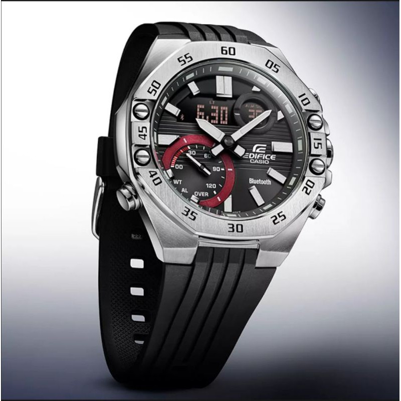 CASIO_EDIFICE CHRONOGRAPH DOUBLE TIME SILICON WATCH FOR MEN | Shopee ...