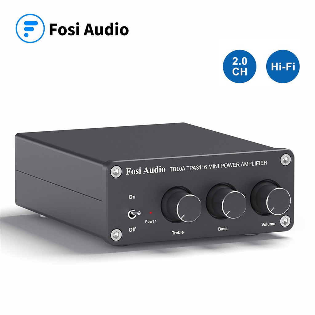 Fosi Audio Stereo 2 Channel Amplifier Receiver TB10A/TPA3116D2 | Shopee Malaysia