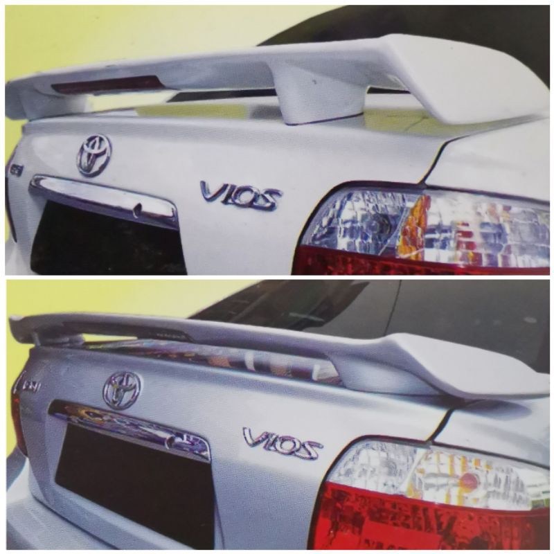 Vios'03-06 Spoiler (LL646, SP87 LL7113) with LED Light Fibreglass ...
