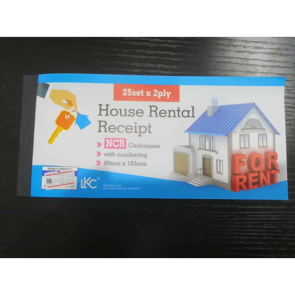 House Rental Receipt Book 2Ply NCR/ Resit Sewa Rumah | Shopee Malaysia