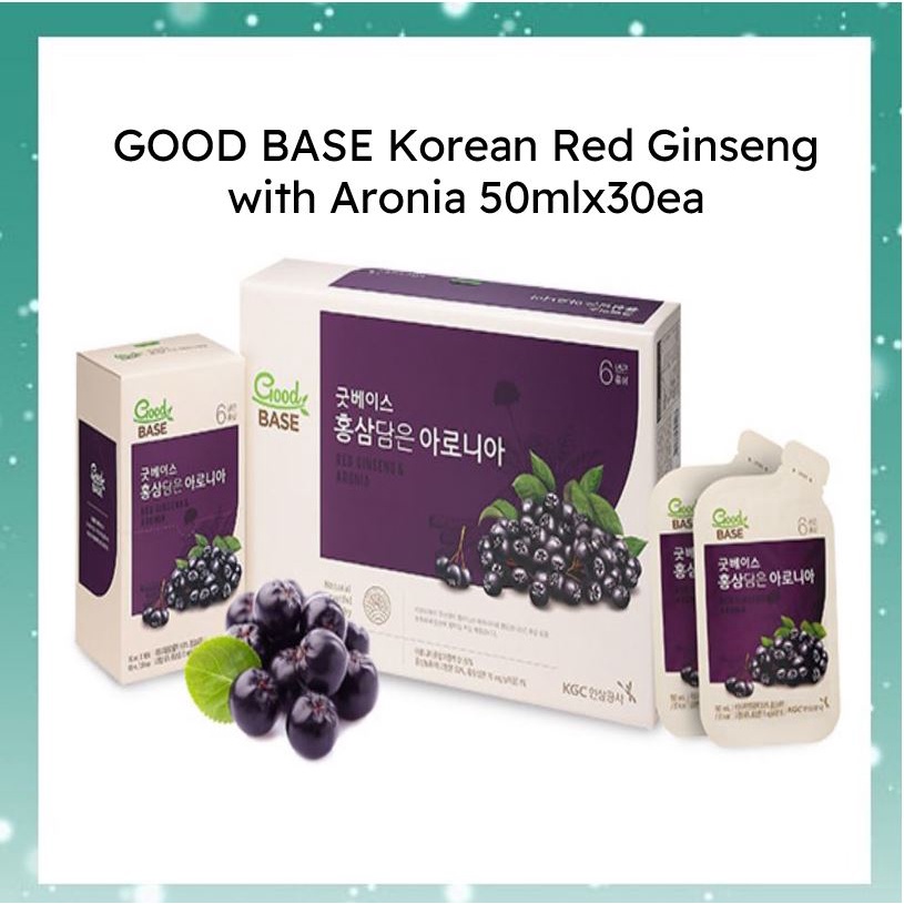 [Cheong Kwan Jang]GOOD BASE Korean Red Ginseng with Aronia(50mlx30ea ...