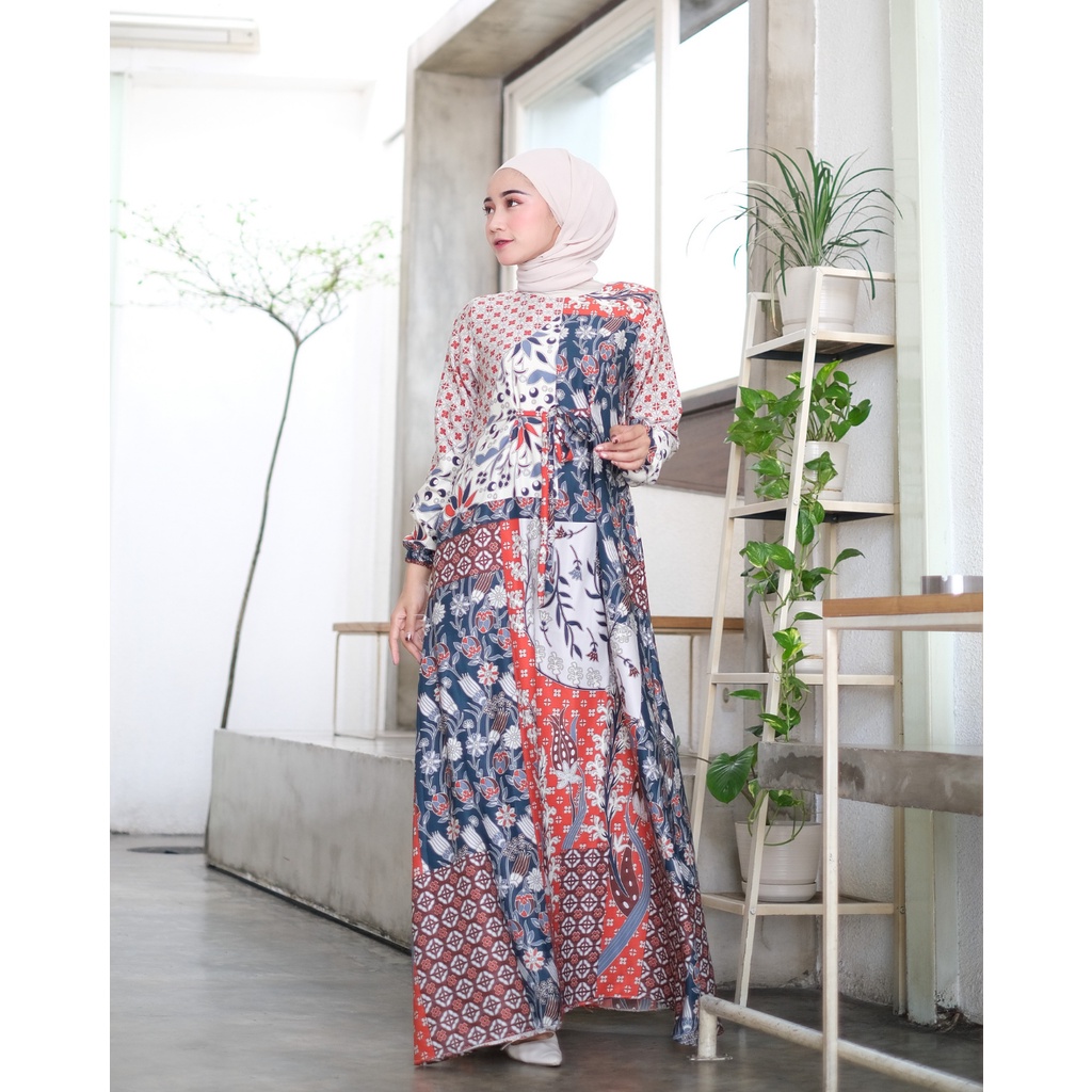 Jubah Moden Citra Dark Turquoise | Shopee Malaysia