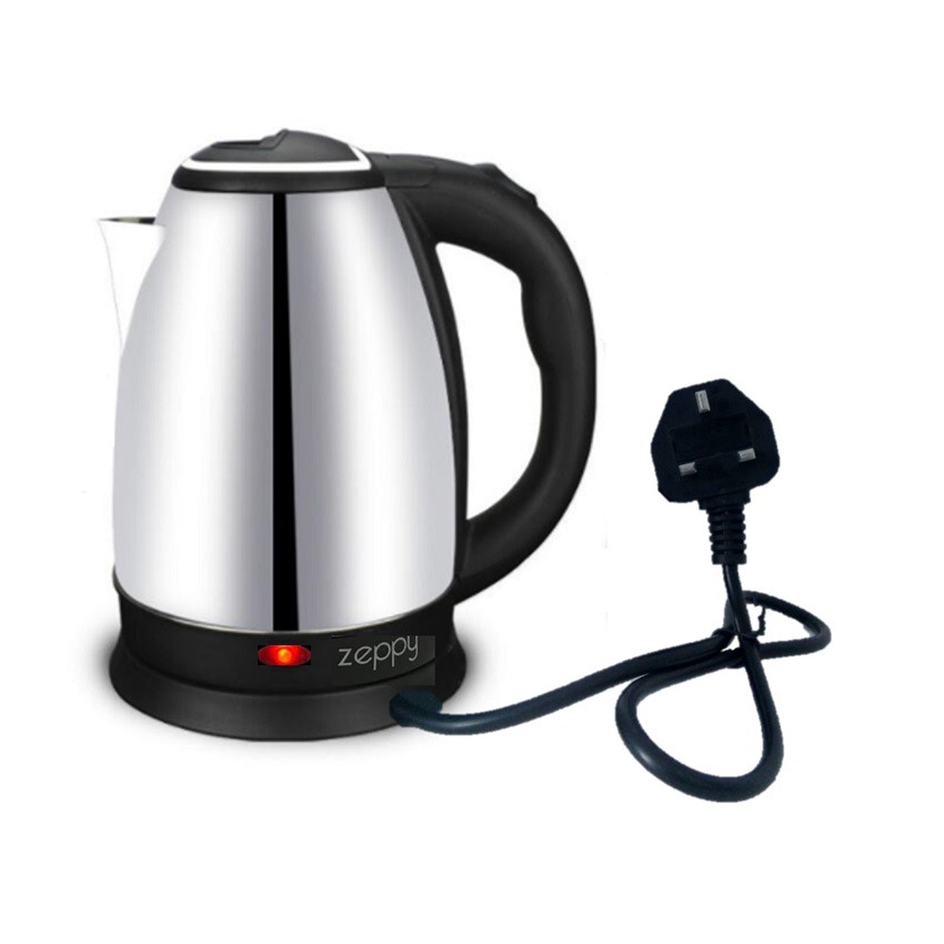MALAYSIA PLUG ZEPPY ELECTRIC KETTLE 2L Stainless Steel Double Anti Hot Pot Cerek Air Elektrik Cerek Pemanas Air Shopee Malaysia