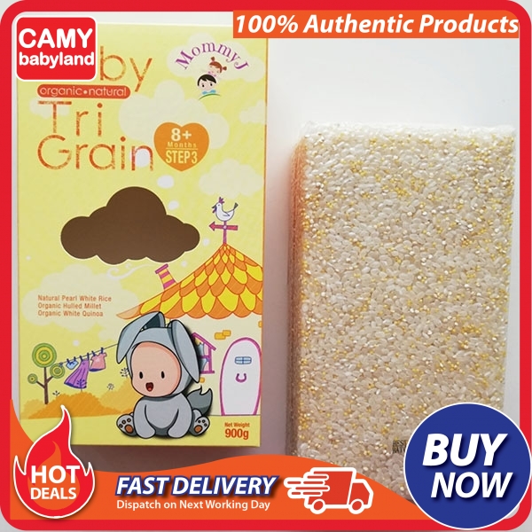 Mommy J Baby Organic Tri Grain Step 3 (900g) /Beras Campuran Bayi dgn ...