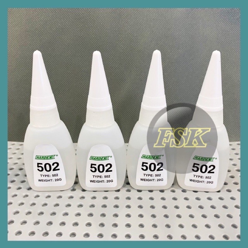 HARDEX 502 Adhesive Super Glue_ (20g x 1 pcs) | Shopee Malaysia