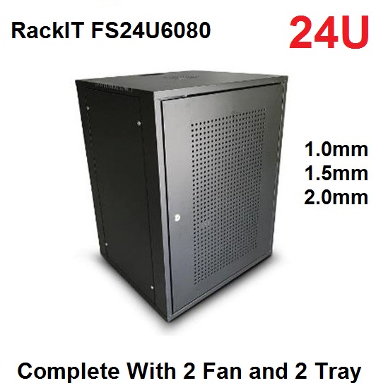 Hotdeal RackIT Standard 19" 600X800 24U Floor Stand Server Rack - 24U ...