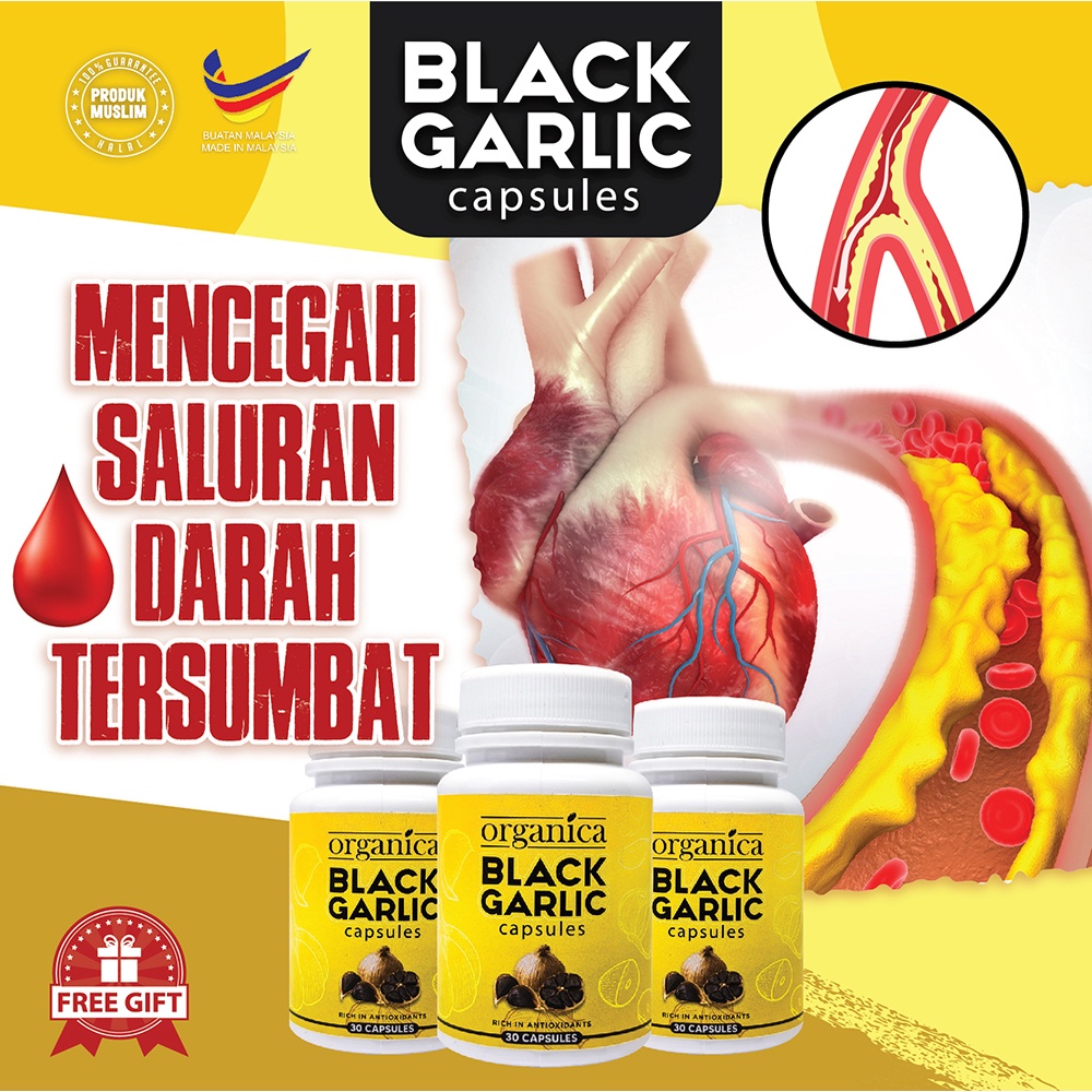organica black garlic ubat herba saluran darah tersumbat tradisional ...