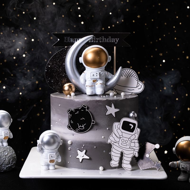 A1 Astronaut cake decoration space ship angkasawan cake deco hiasan kek ...