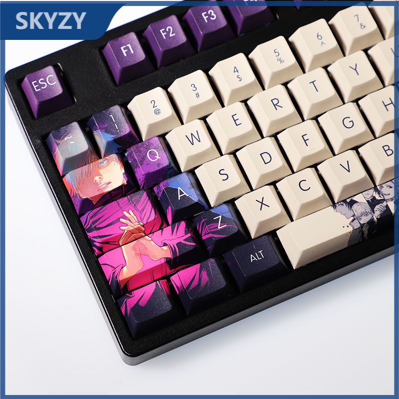 Gojo Satoru Keycap Cherry Profile Jujutsu Kaisen Theme Anime PBT Dye ...
