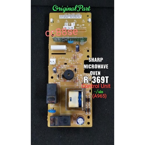 SHARP MICROWAVE OVEN CONTROL BOARD UNIT MAIN BOARD PCB R-369T R369T ...