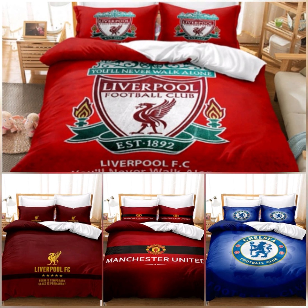 Limited KL Stock ~ Liverpool Manchester United Chelsea Duvet cover ...