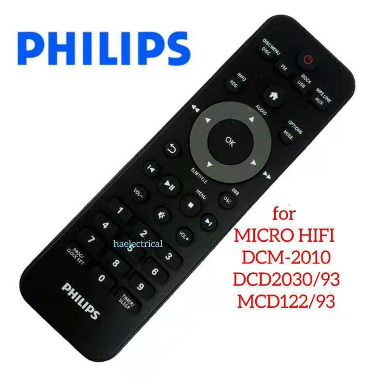 Philips Micro HI-FI Remote Control DCM2010 DCD2030 MCD122 MCD1065 ...
