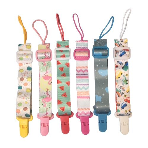 Pacifier Clip Baby Pacifier chain adjustable soother holder tali puting ...