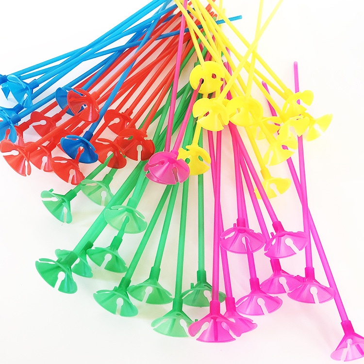 Colourful Balloon Stick with Cup / Small Balloon Stick / Balloon Rod ...